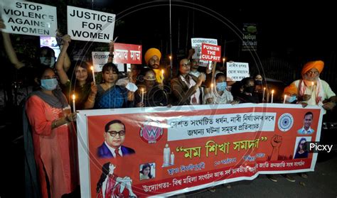 Image Of Members Of World Womens Organization Organized A Candle March