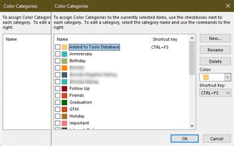 use powershell to export and import categories
