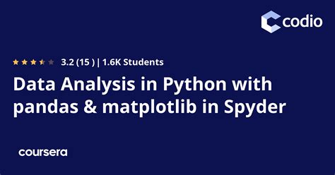 data analysis in python with pandas and matplotlib in spyder coursya