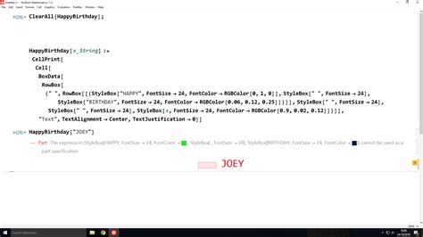 cells the expression can t be used as part specification error