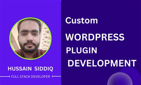 fix or develop your any wordpress plugin by hussainsaddiq fiverr