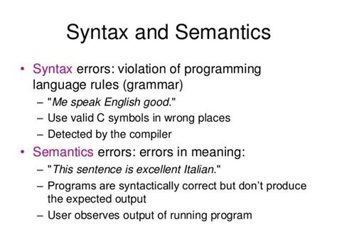 semantics vs syntax