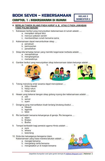 Soal Tematik Kelas 2 Tema 5 Subtema 1 Homecare24