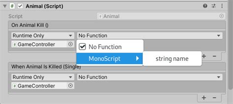 unity3d can not add function to unityevent stack overflow
