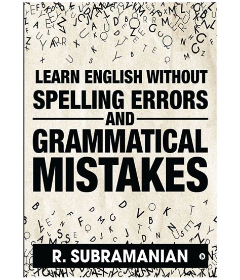 learn english without spelling errors and grammatical mistakes buy