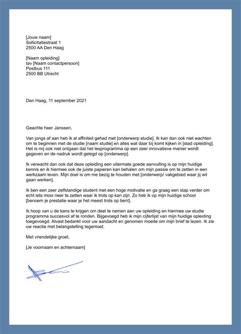 Hoe Schrijf Je Een Sterke Motivatiebrief Voor Je Opleiding
