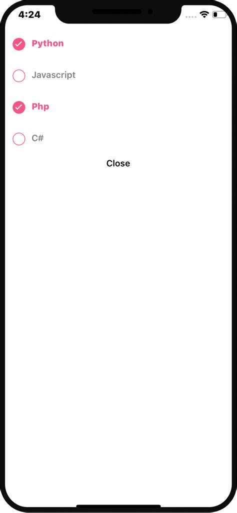 react native multi select dropdown example react native master