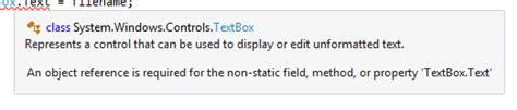 object reference required understanding non static field dependency