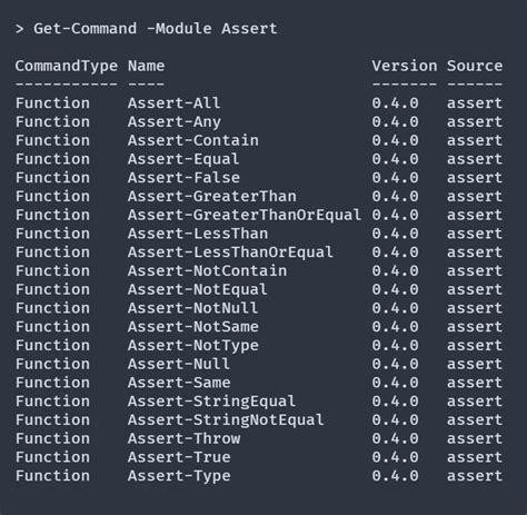github nohwnd assert a set of advanced assertions for pester to