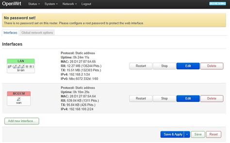 [solved] Need Help Connecting Openwrt Router To Isp Modem Installing
