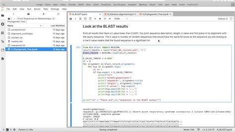 biopython tutorials pt 3 blast youtube