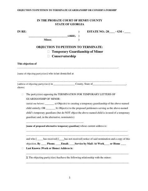 sample letter to terminate guardianship classles democracy