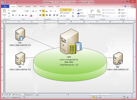 how to create a visio diagram of your configmgr environment recast