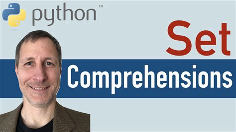 python set comprehensions tutorial youtube