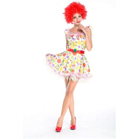 Carnival Sexy Clown Costume Adult Hippies Fancy Dress Costume Halloween