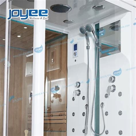Joyee 2 Persons Acrylic Back Massage Glass Door Shower Combo Steam