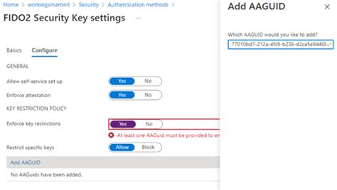 allow or block specific fido2 security keys in azure working hard in