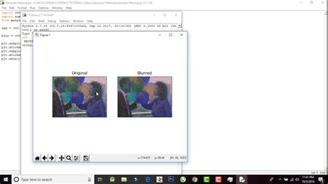 method gaussian filtering with opencv python youtube