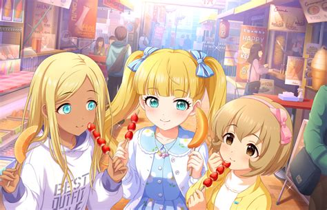 Safebooru Blonde Hair Blue Eyes Blush Dress Idolmaster Cinderella