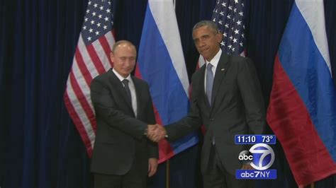 President Barack Obama Russian President Vladimir Putin Spar Over