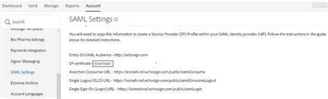 how to check saml certificate expiry date adobe sign