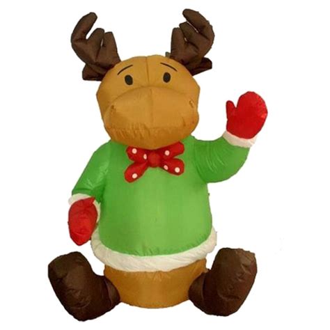The Holiday Aisle® 4 Foot Tall Lighted Christmas Inflatable Cute