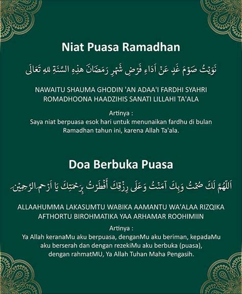 Arti Doa Niat Puasa Homecare24