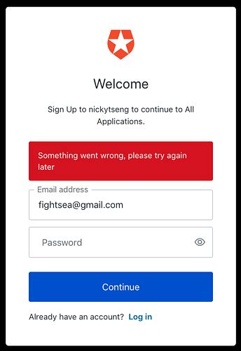 how to customize the error message when siup up an email which already