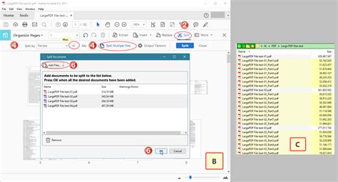solved batch split multiple large files into smaller ones adobe
