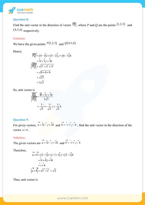 Ncert Solutions For Class 12 Maths Chapter 10 Vector Algebra Download Pdf