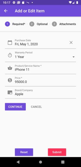 flutter stepper data persist on navigating from step1 to step2