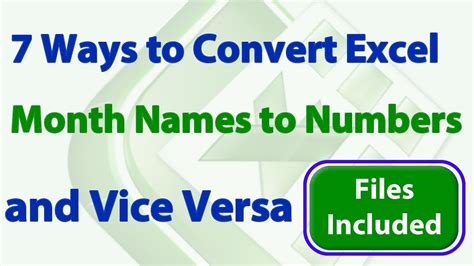 【ベストコレクション】 excel return month name from number 585031 excel vba return