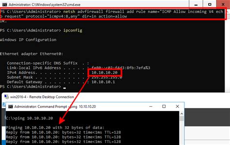 how to enable icmp in windows server 2022 server core