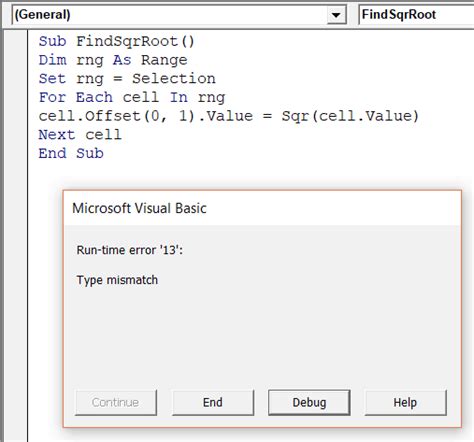 cara mengatasi run time error 13 type mismatch mengatasi