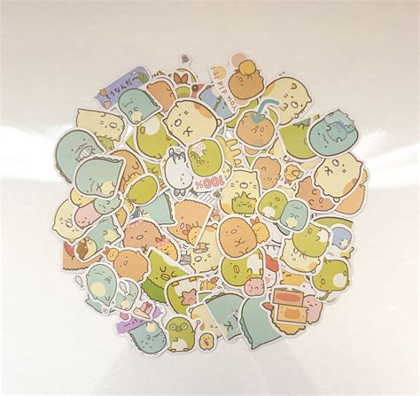 100 Pcs Cute Cartoon Sumikko Gurashi Stickers Waterproof Stickers For