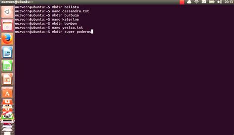 crear un fichero y archivo en consola ubuntu practica de tarea sistemas