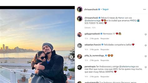 Celeste Muriega Y Christian Sancho Celebraron Un Año De Novios Y Ella
