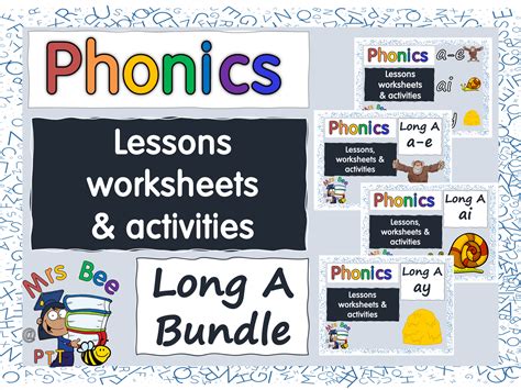 Long A Graphemes Bundle Ai Ay And A E Lessons Worksheets And