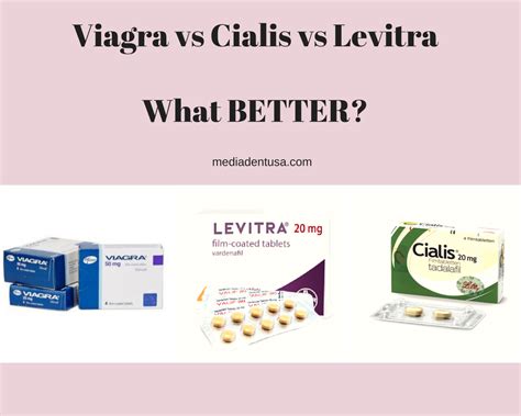 Choosing Between Viagra Cialis And Levitra