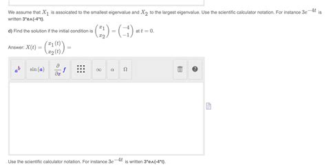 Solved Consider The System Of Differential Equations