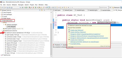 cannot import selenium packages in eclipse after configuring build path