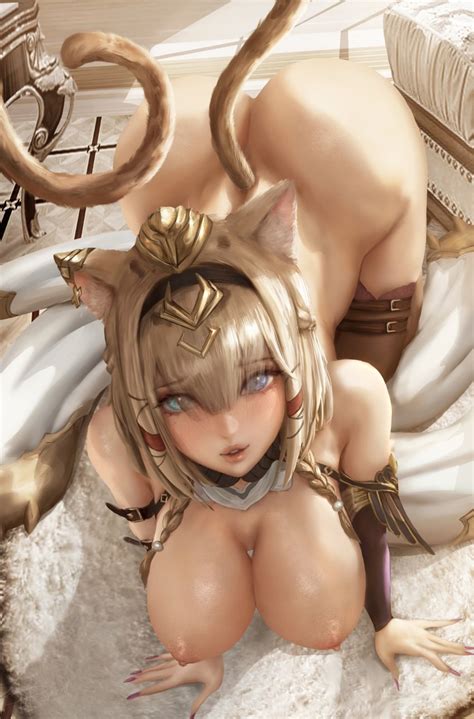 Rule 34 Absurd Res Absurdres All Fours Blonde Hair Blue Eyes