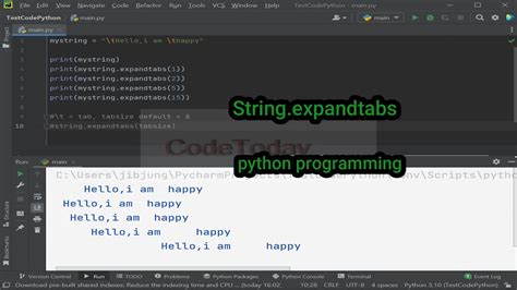 string expandtabs in python การใช้ string expandtabs youtube