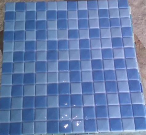 Ceramic Blue Swimming Pool Glass Mosaic Tiles Thickness 5 Mm At Rs