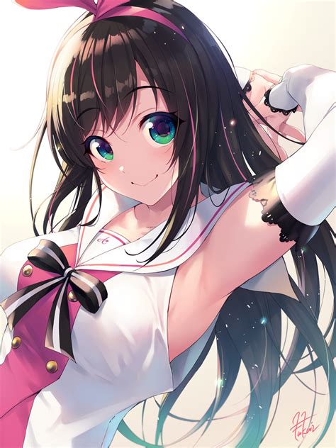 Headphones Anime Girls Virtual Youtuber Kizuna Ai Anime Hd Phone