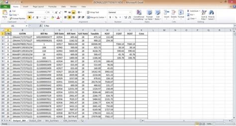 how to convert json file to excel format gstr 2 filing pp