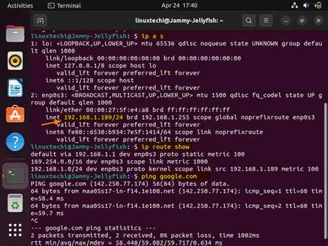 how to configure static ip address on ubuntu 22 04 lts