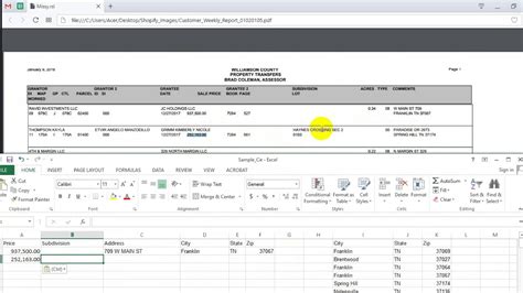 how to convert pdf to excel spreadsheet youtube