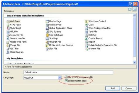 beginner s tutorial on master pages in asp codeproject