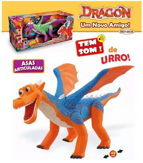 Dragão Brinquedo Um Novo Amigo Com Som Adijomar R 68 99 Em Mercado